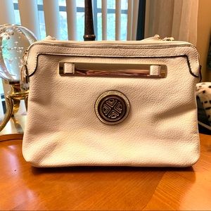 Bags | Cream Color Shouldercrossbody Bag Wgoldtone Trim | Poshmark